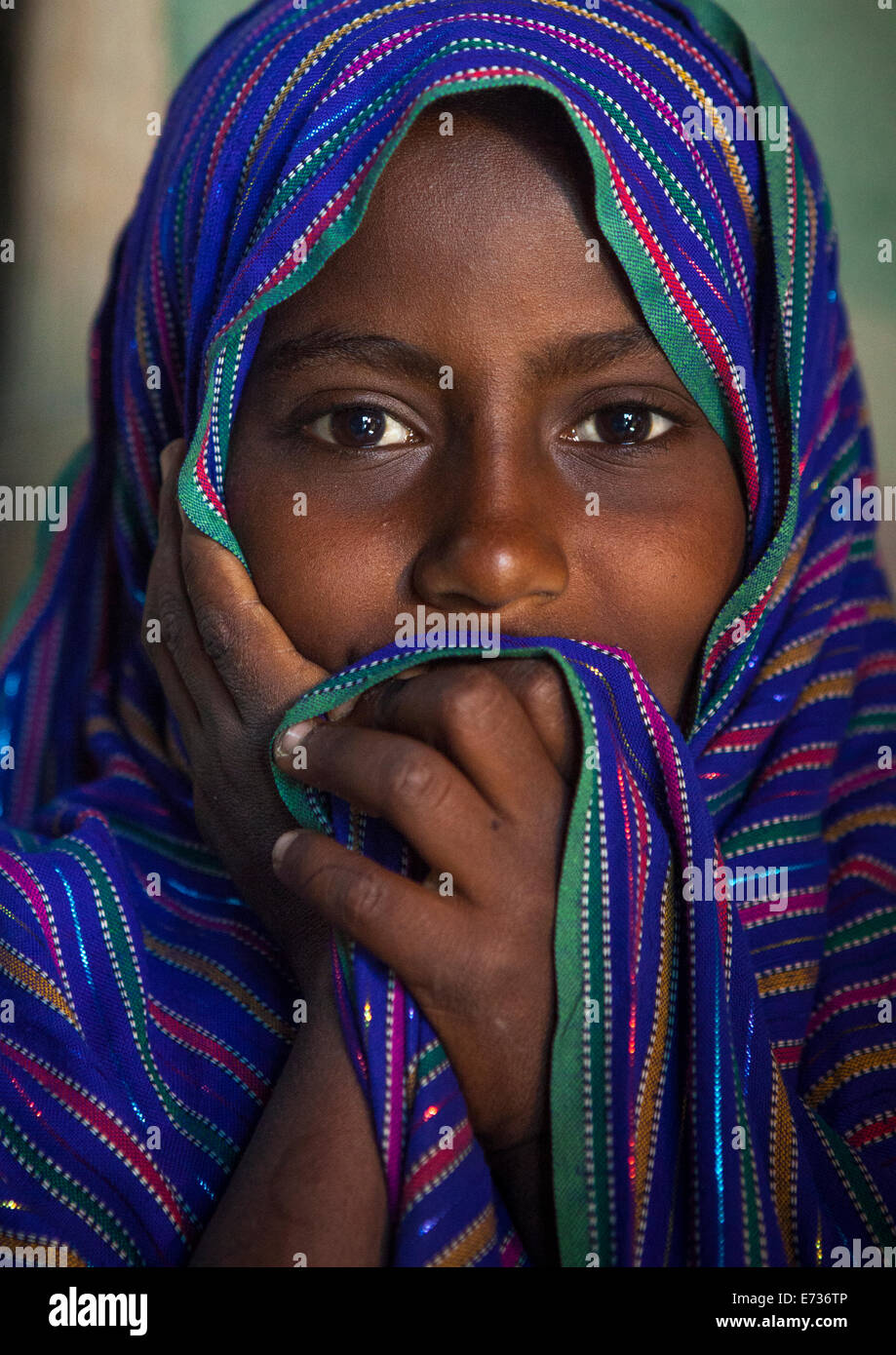 Afar Tribe Girl, Assaita, Afar Regional State, Ethiopia Stock Photo - Alamy