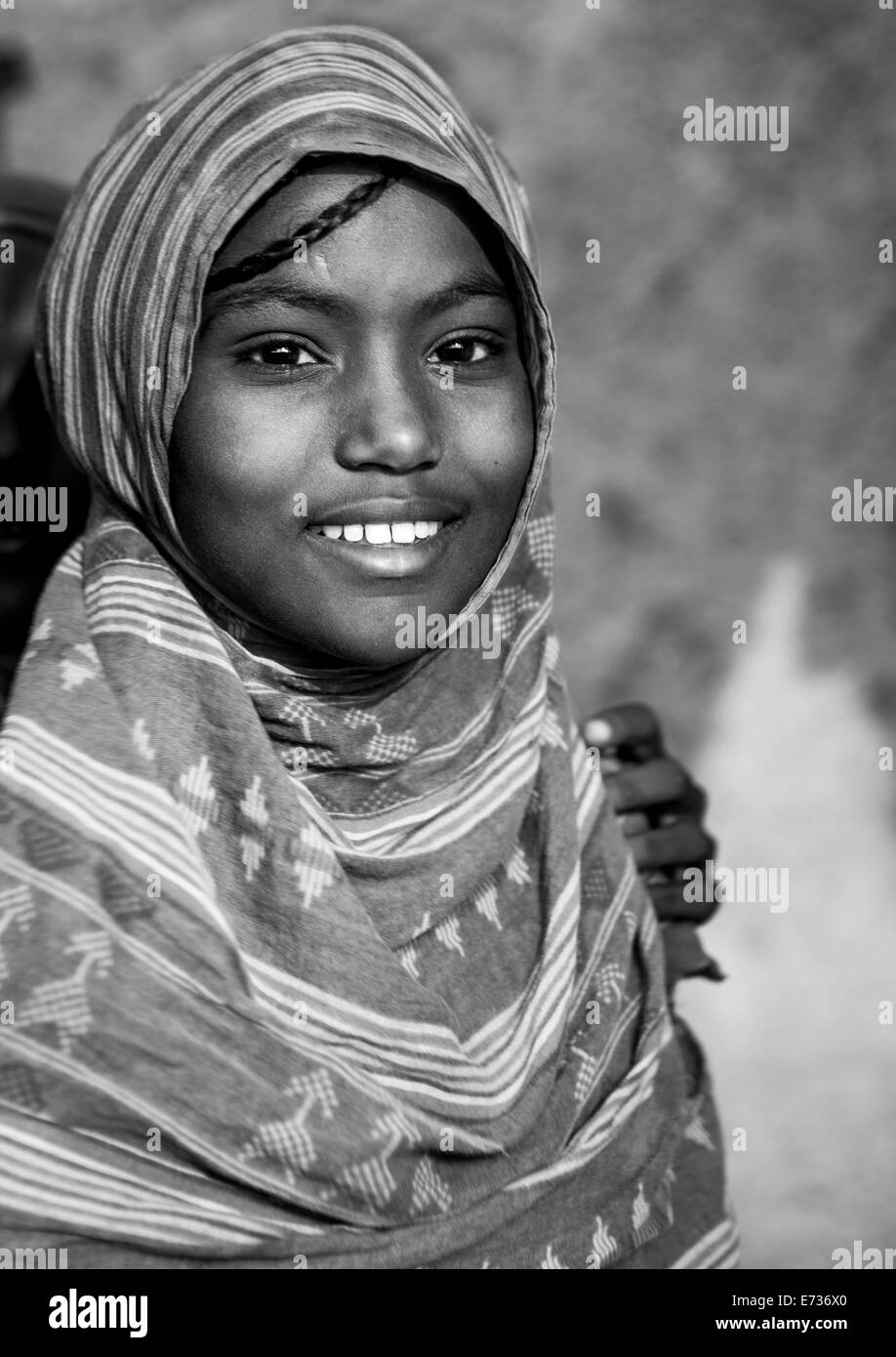 Afar Tribe Girl, Assayta, Ethiopia Stock Photo - Alamy