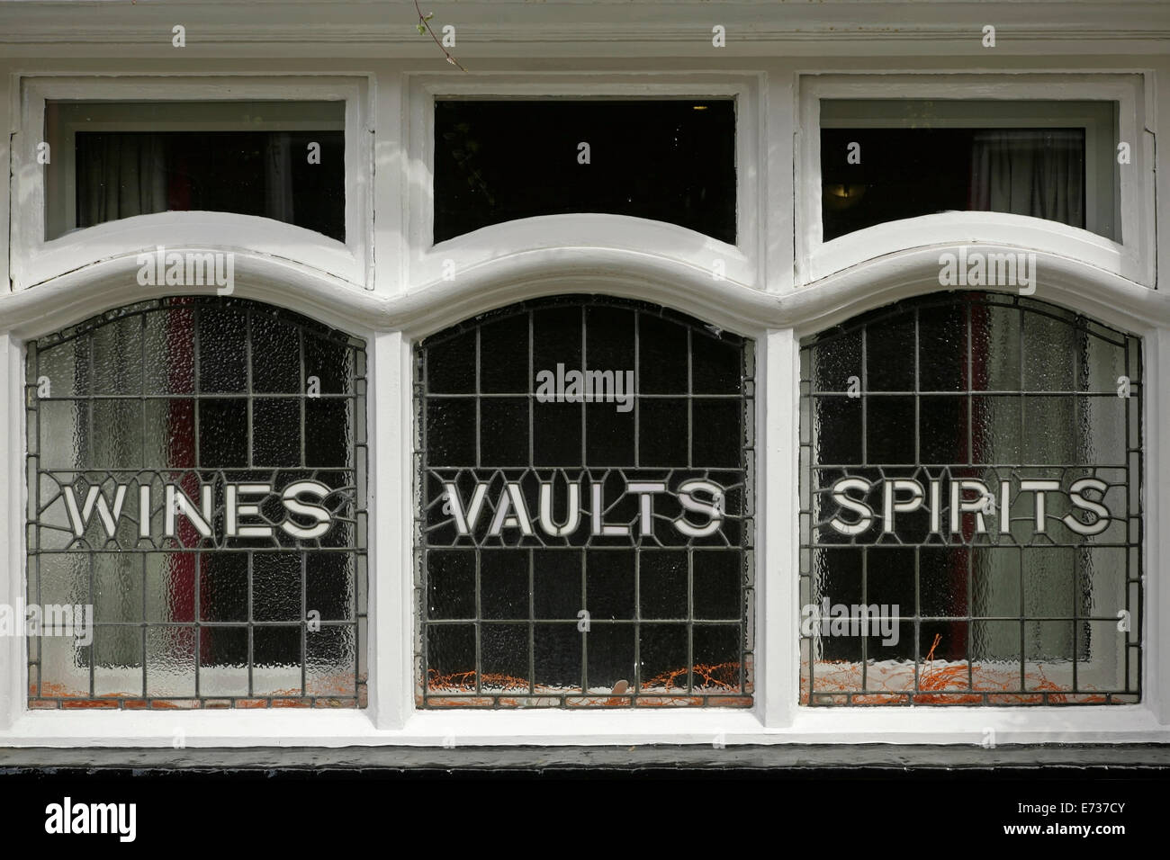 Leaded windows in traditional British public house Stock Photo - Alamy