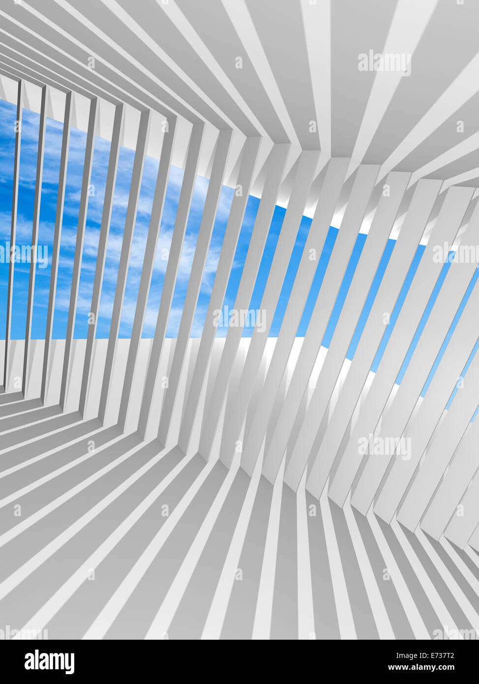 Abstract white vertical 3d interior background with shadows pattern ...