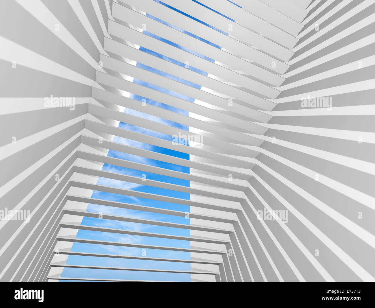 Abstract white 3d interior background with shadows pattern Stock Photo ...
