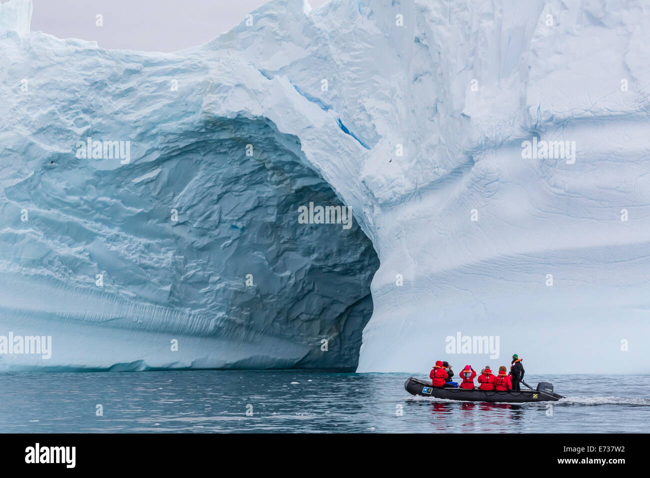 Lindblad guests from the National Geographic Explorer on a Zodiac ...
