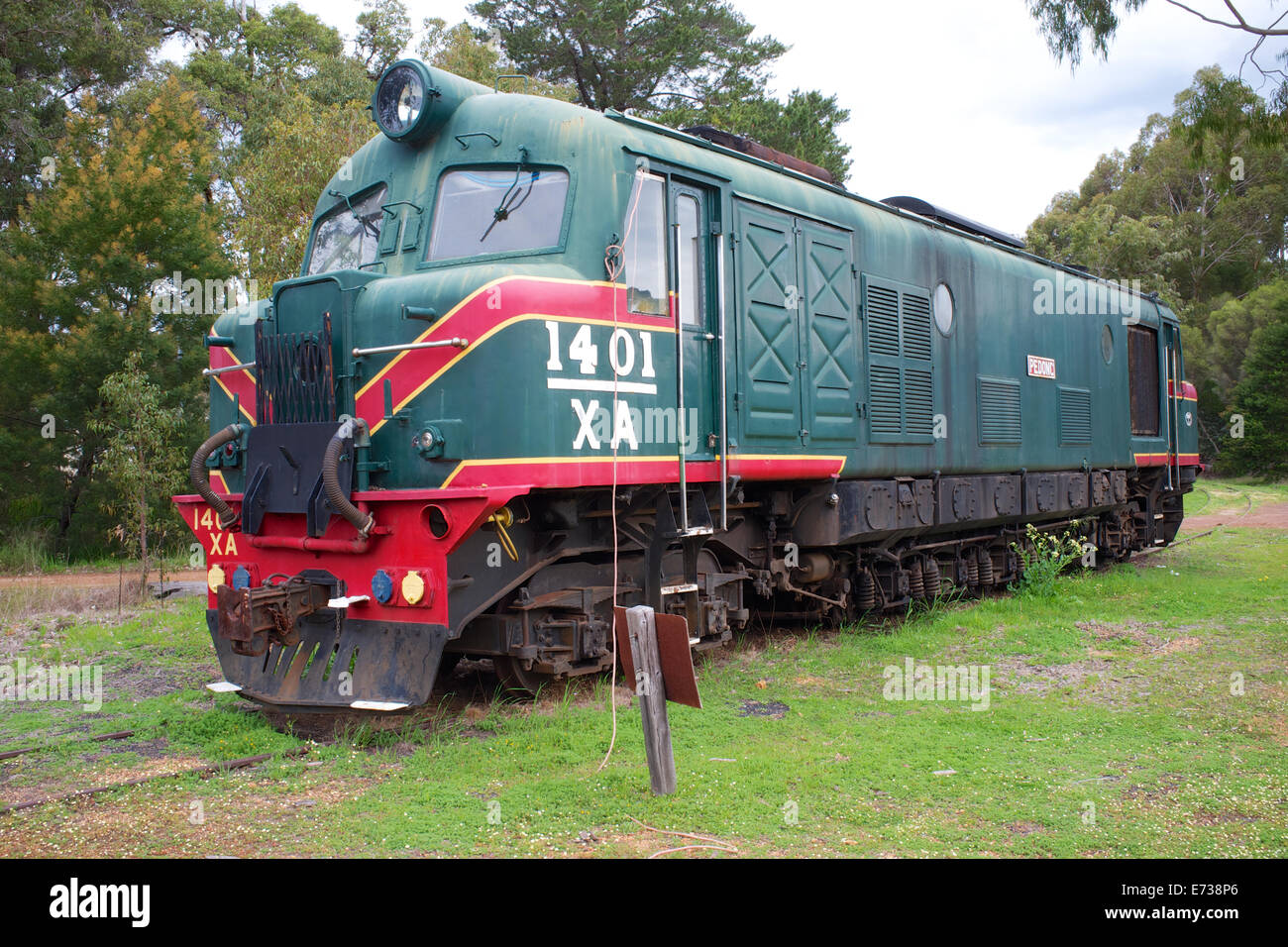 Diesel locomotive XA1401 Pedong, WAGR XA class 2-Do-2, at Dwellingup ...