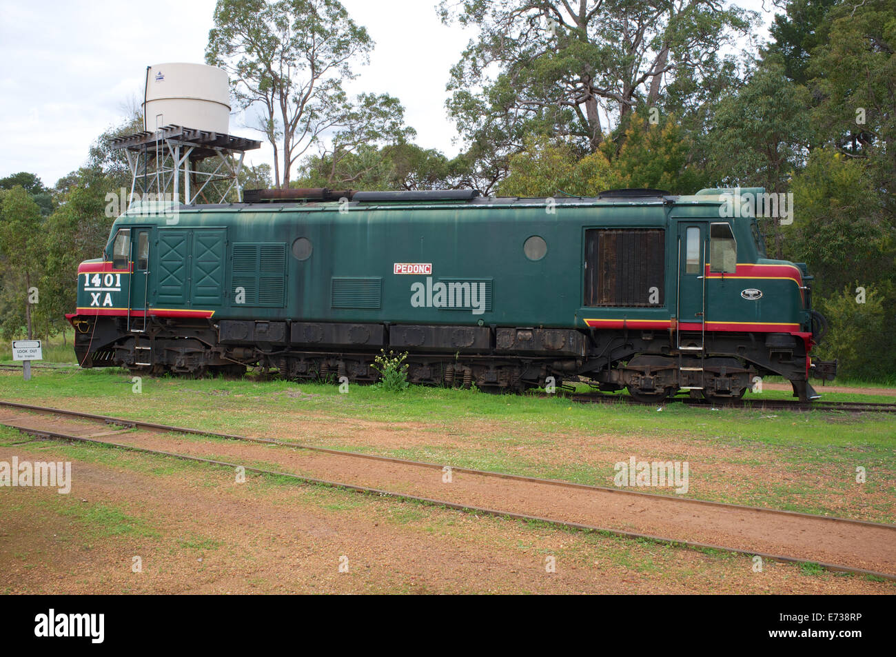 Diesel locomotive XA1401 Pedong, WAGR XA class 2-Do-2, at Dwellingup ...