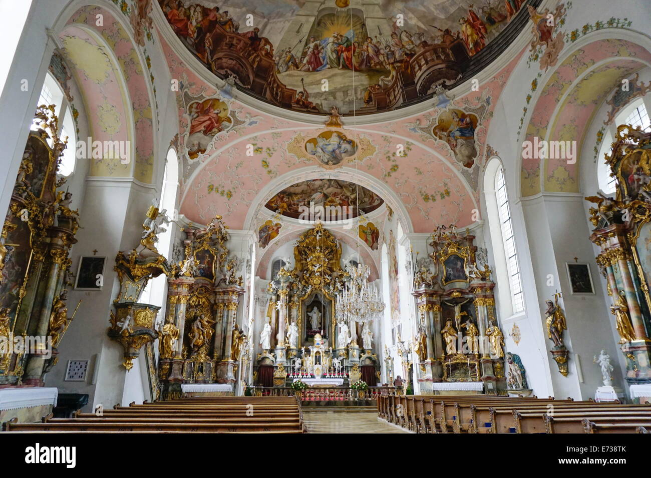 Church of St. Peter and Paul, Oberammergau, Bavaria, Germany, Europe Stock Photo - Alamy
