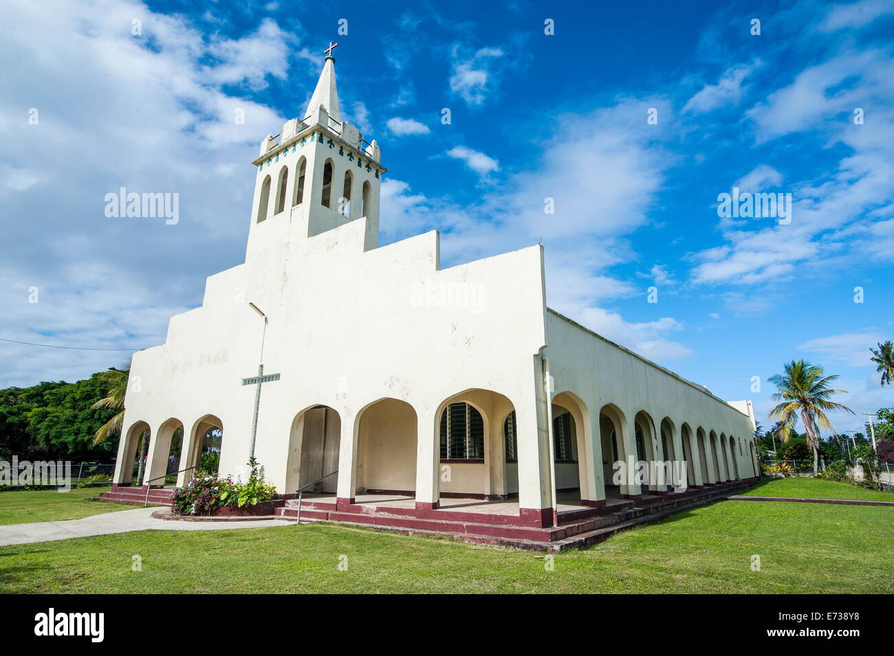 White christian church in haapai islands hi-res stock photography and ...