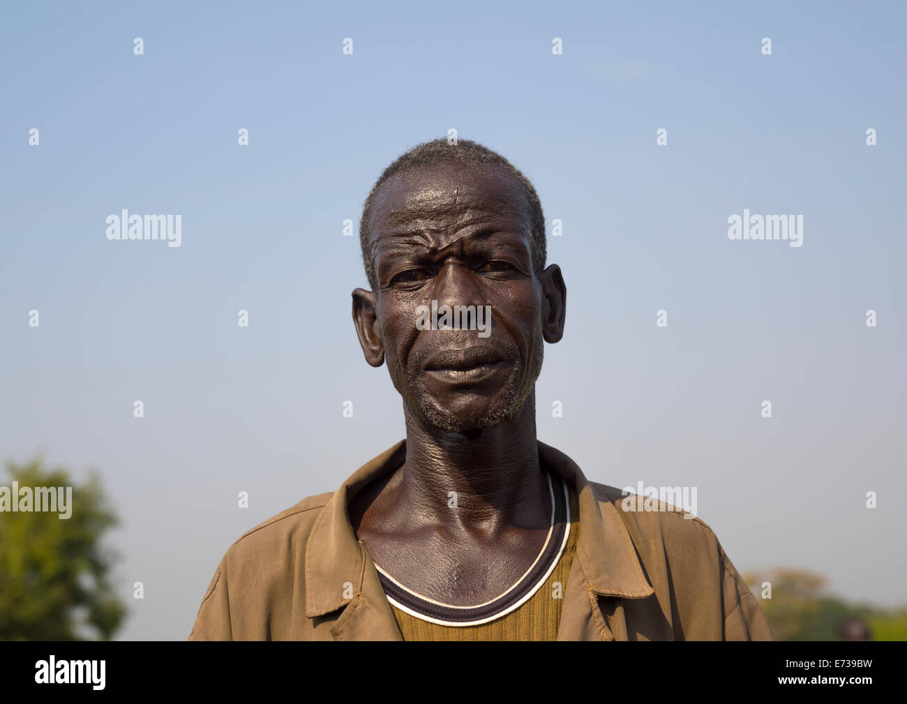 Nuer Tribe Man With Gaar Facial Markings, Gambela, Ethiopia Stock Photo ...
