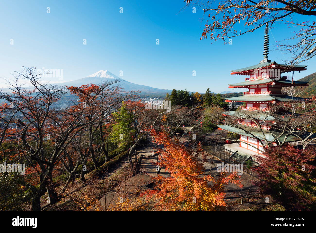 Mount Fuji 3776m and Arakura Sengen Jinja Shinto shrine, UNESCO World ...