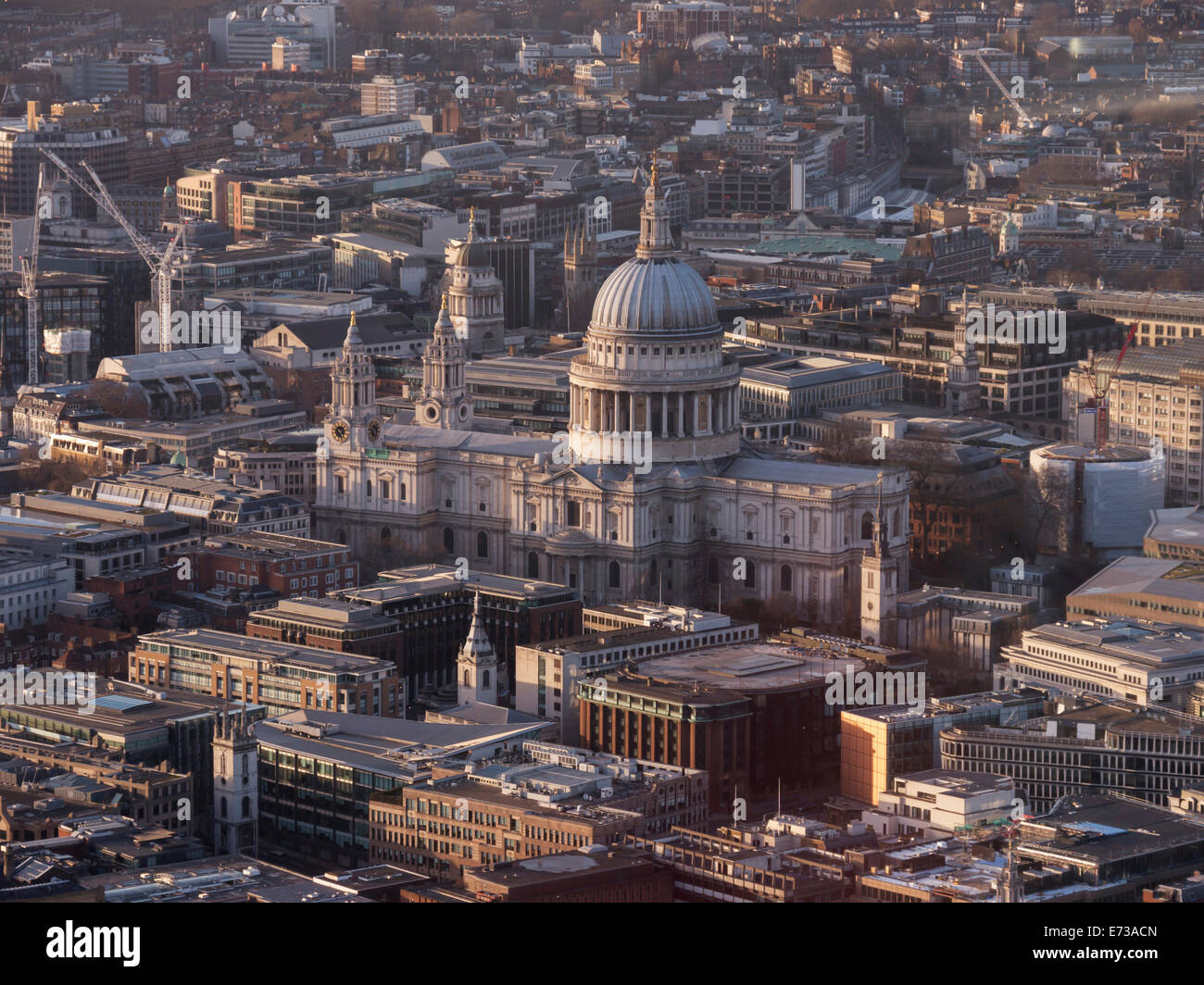 St. Paul's Cathedral from above, London, England, United Kingdom ...