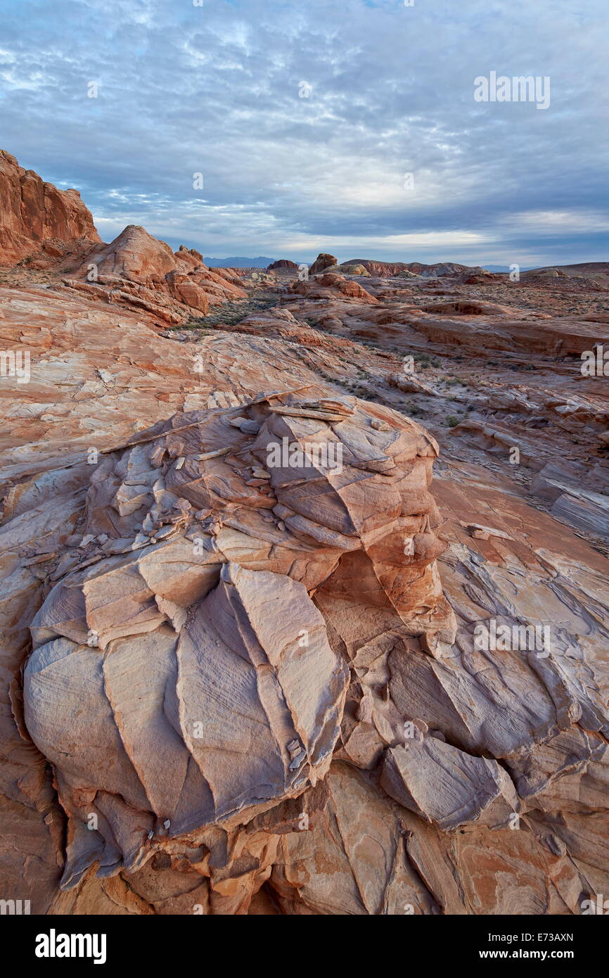 Sandstone formation with clouds, Valley of Fire State Park, Nevada ...