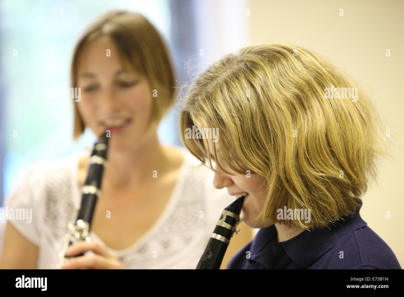 School clarinet lesson hi-res stock photography and images - Alamy