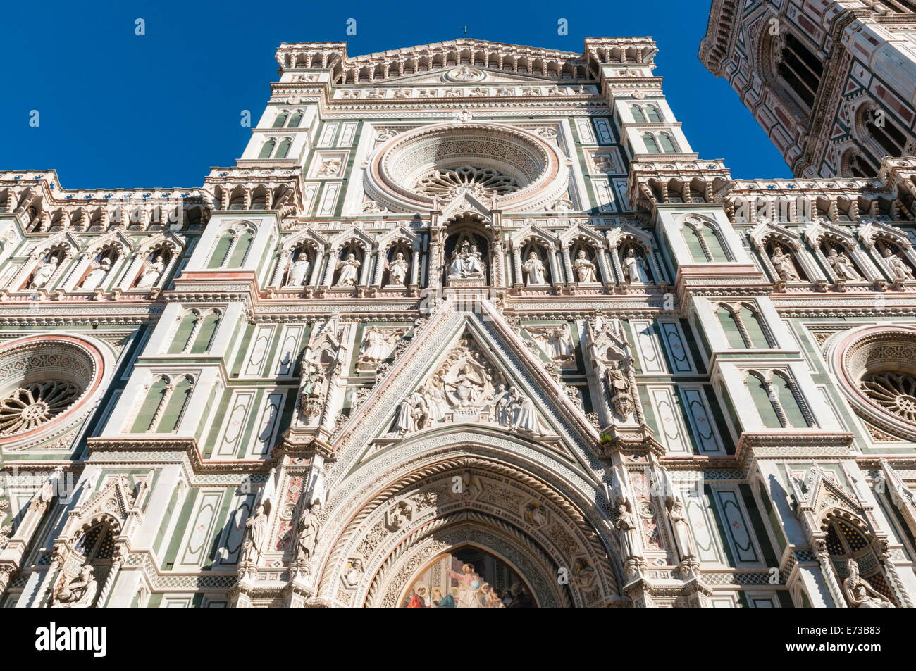 Facade of the Cathedral Santa Maria del Fiore, Florence (Firenze ...
