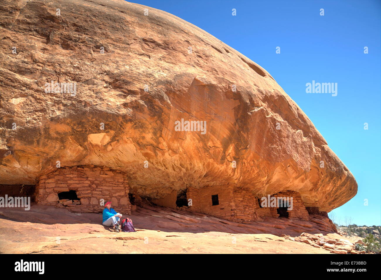 House on Fire Ruins, Anasazi Culture, over 800 years old, Mule Canyon ...