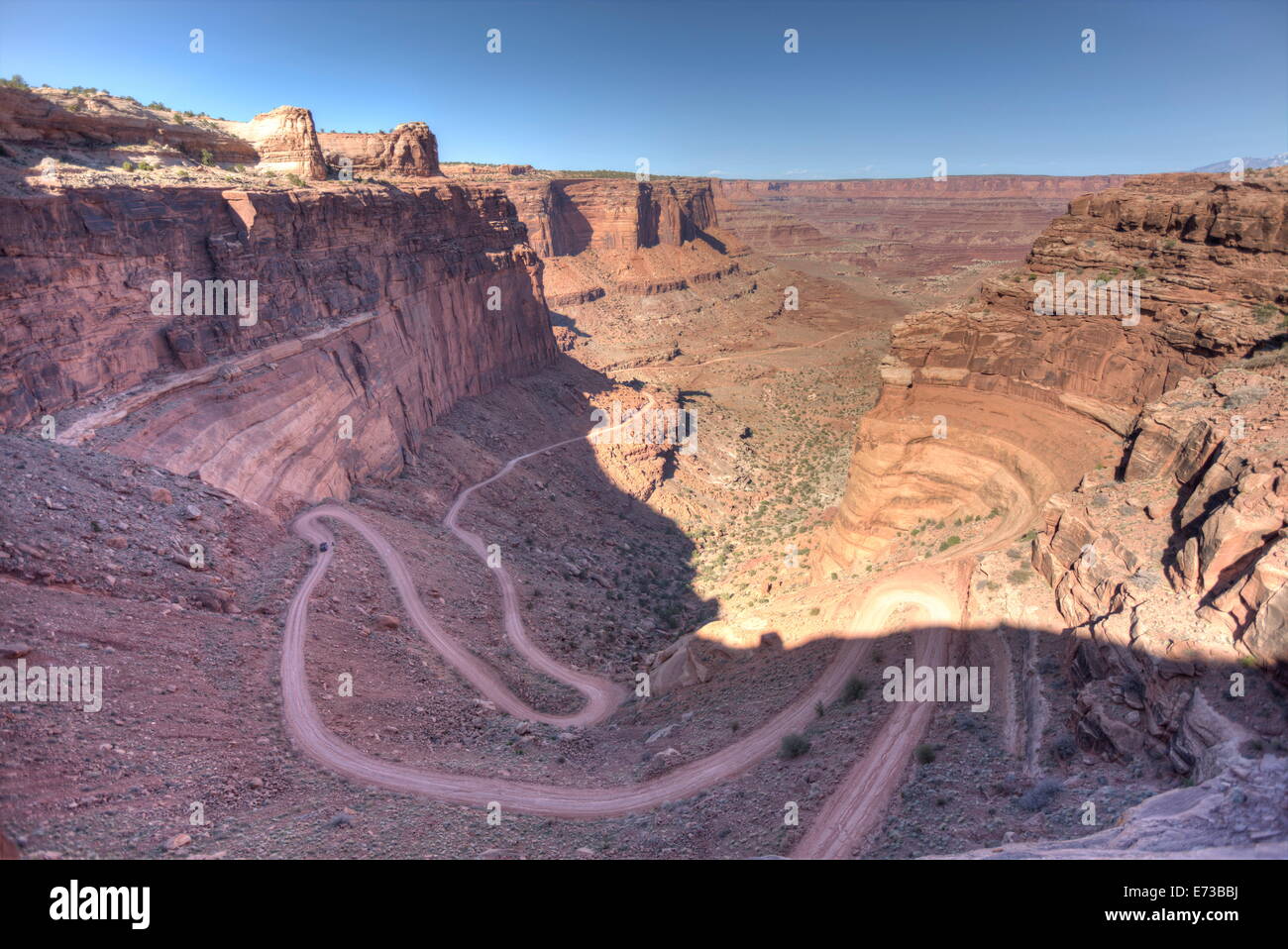 Shafer Trail Road, Canyonlands National Park, Utah, United States of ...