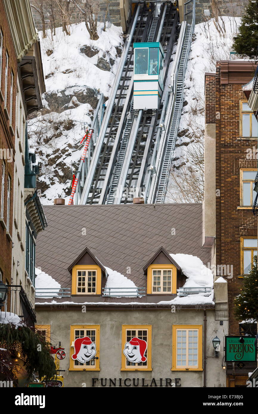 Old Quebec Funicular, Old Quebec, Quebec City, Quebec, Canada, North ...