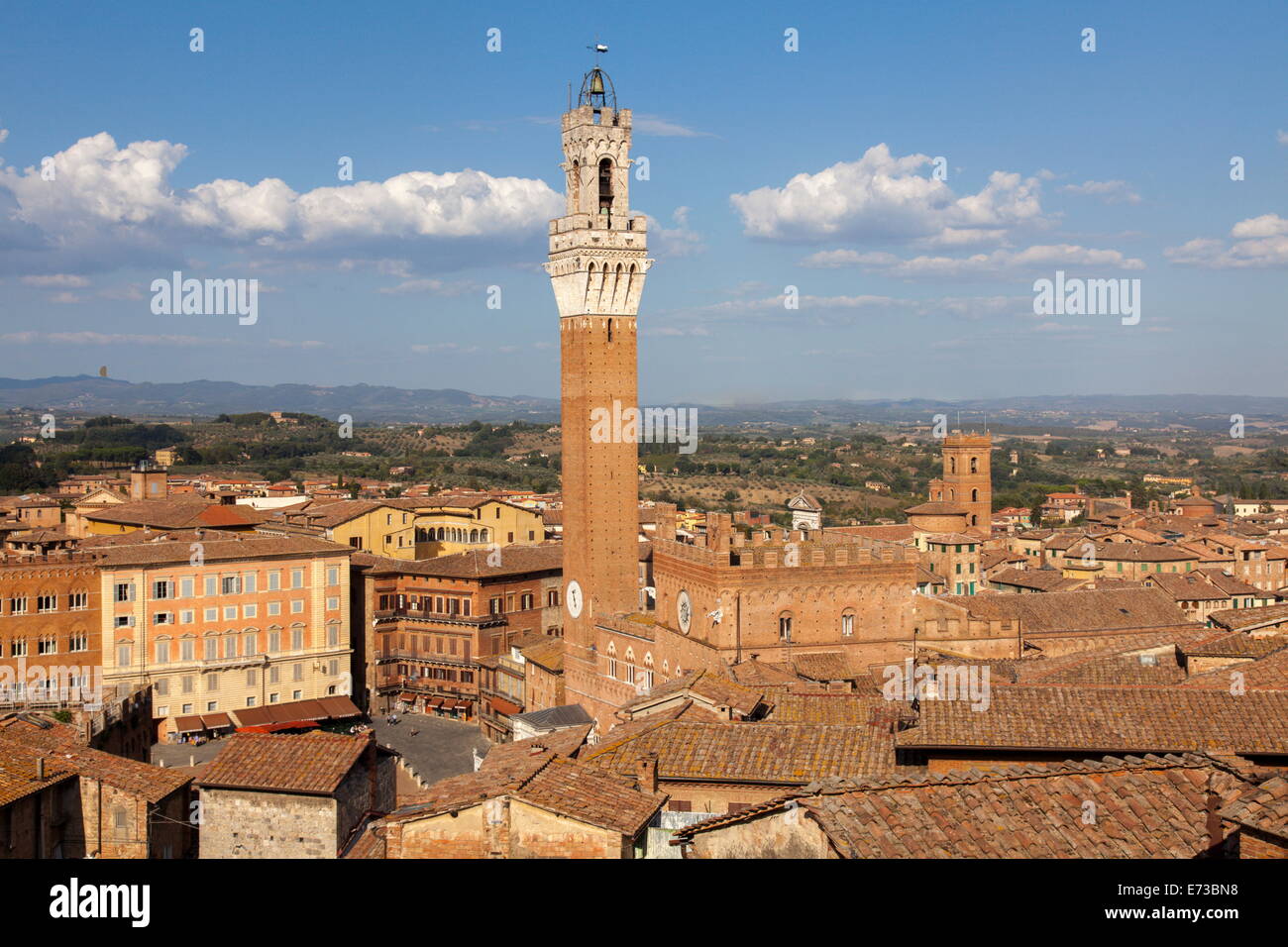 View of Siena Palazzo Publico and Piazza del Campo, UNESCO World ...