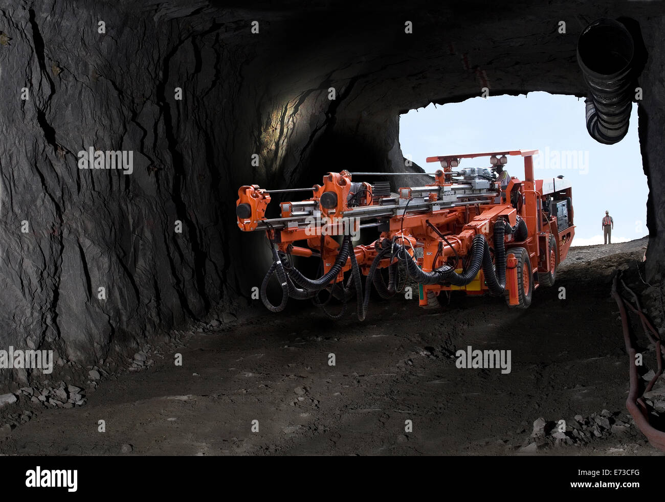 Underground mining drilling hi-res stock photography and images - Alamy