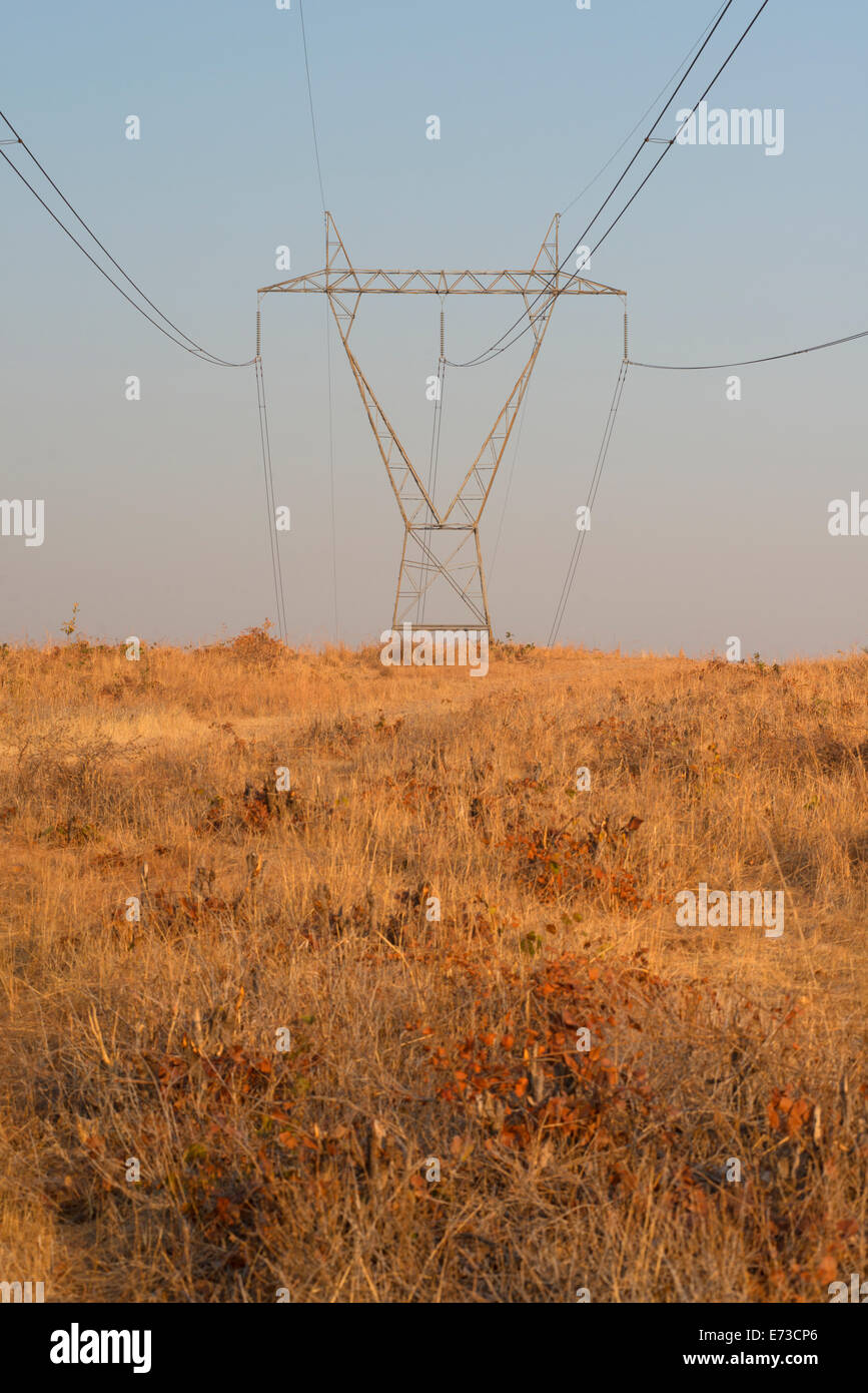 Electricity pylons africa hi-res stock photography and images - Alamy