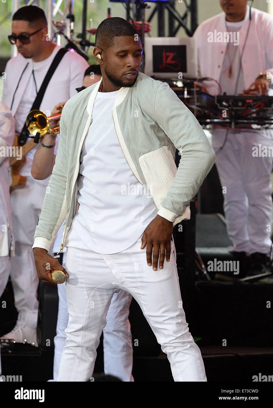New York, NY, USA. 5th Sep, 2014. Usher on stage for NBC TODAY SHOW ...
