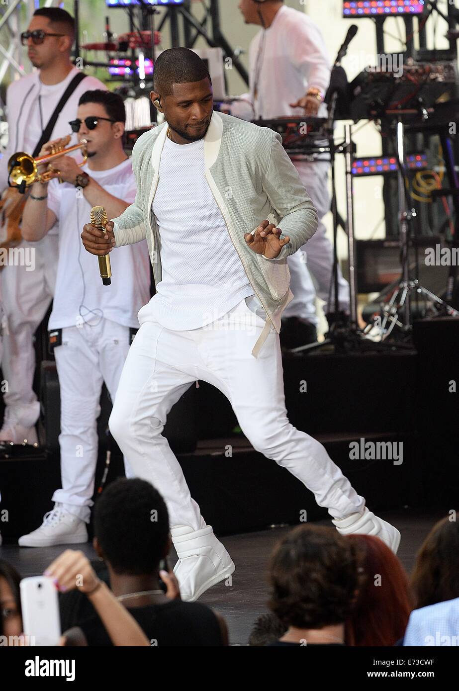 New York, NY, USA. 5th Sep, 2014. Usher on stage for NBC TODAY SHOW ...