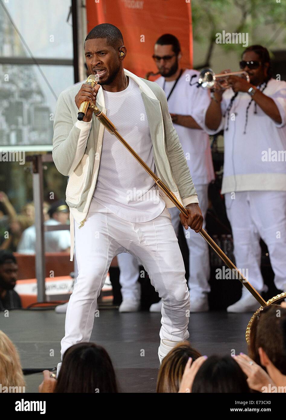 New York, NY, USA. 5th Sep, 2014. Usher on stage for NBC TODAY SHOW ...