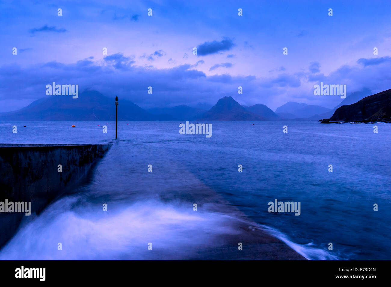 A View Across Loch Scavaig To The Southern Arc of The Cuillin Mountains ...