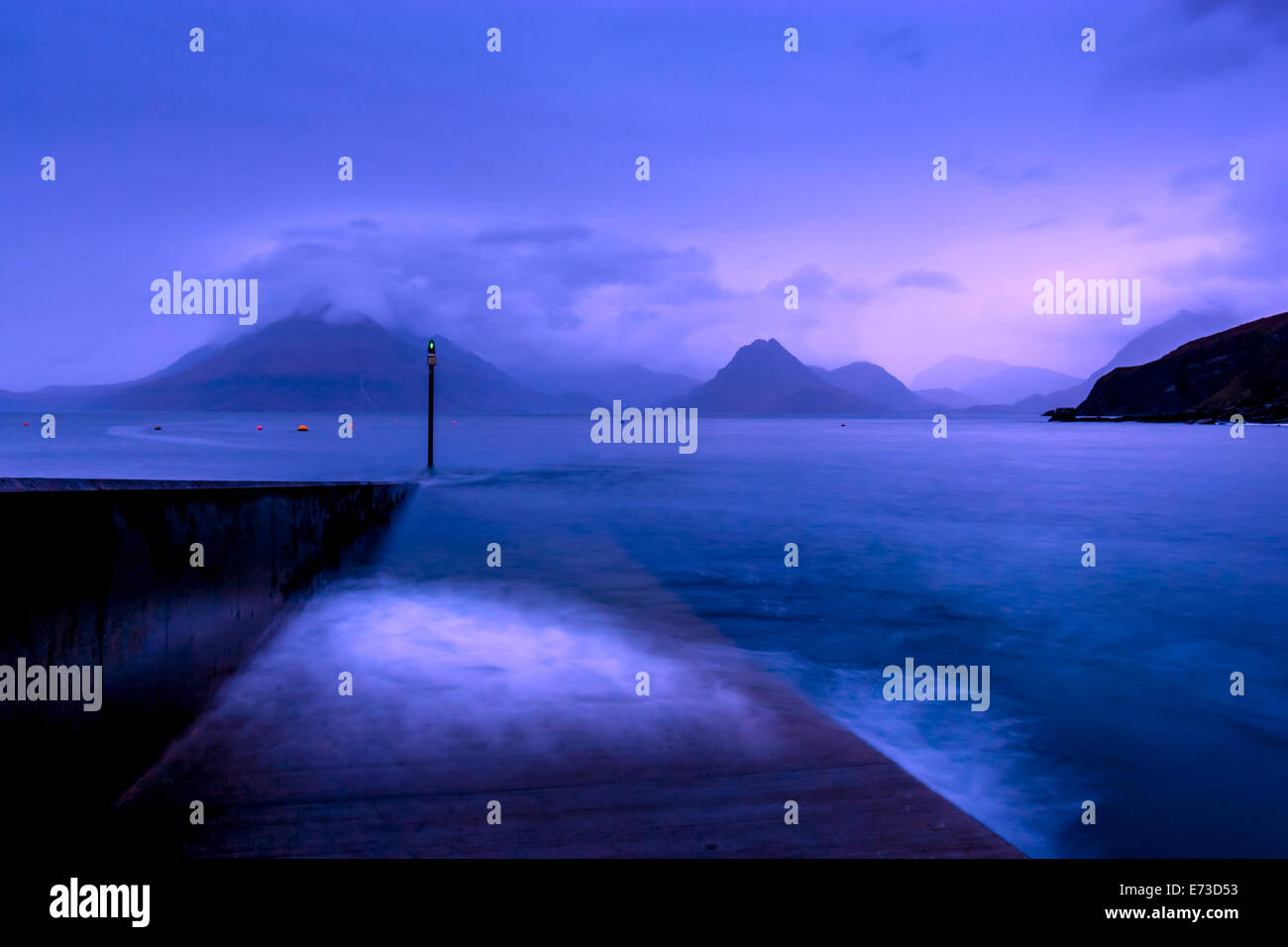 A View Across Loch Scavaig To The Southern Arc of The Cuillin Mountains ...