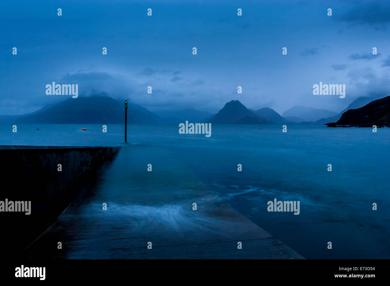 A View Across Loch Scavaig To The Southern Arc of The Cuillin Mountains ...