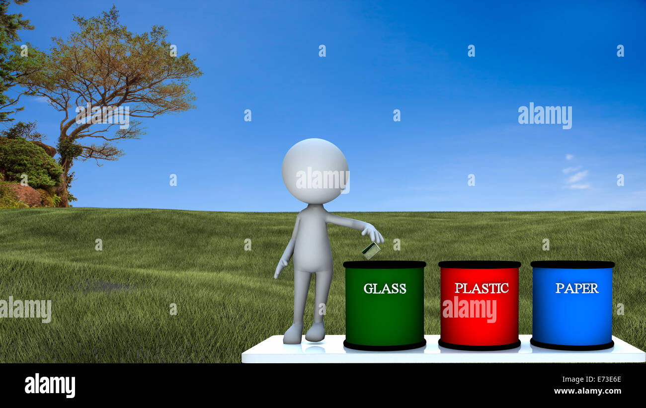 Recycle bin with nice background for adv or others purpose use Stock ...