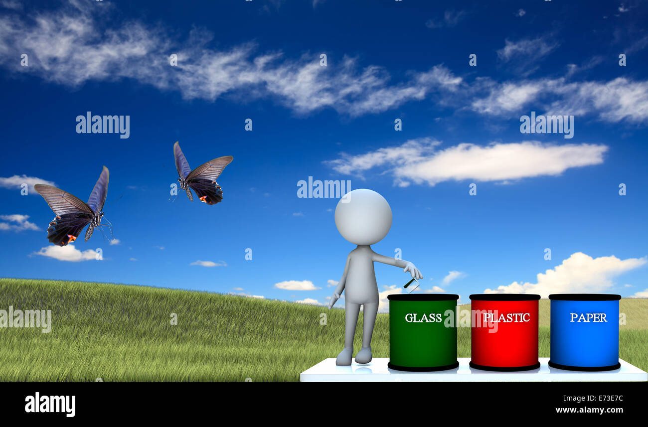 Recycle bin with nice background for adv or others purpose use Stock ...