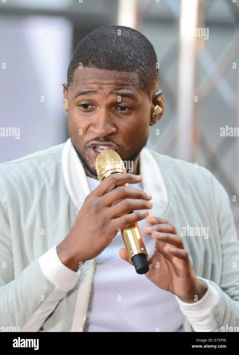 New York, NY, USA. 5th Sep, 2014. Usher on stage for NBC TODAY SHOW ...