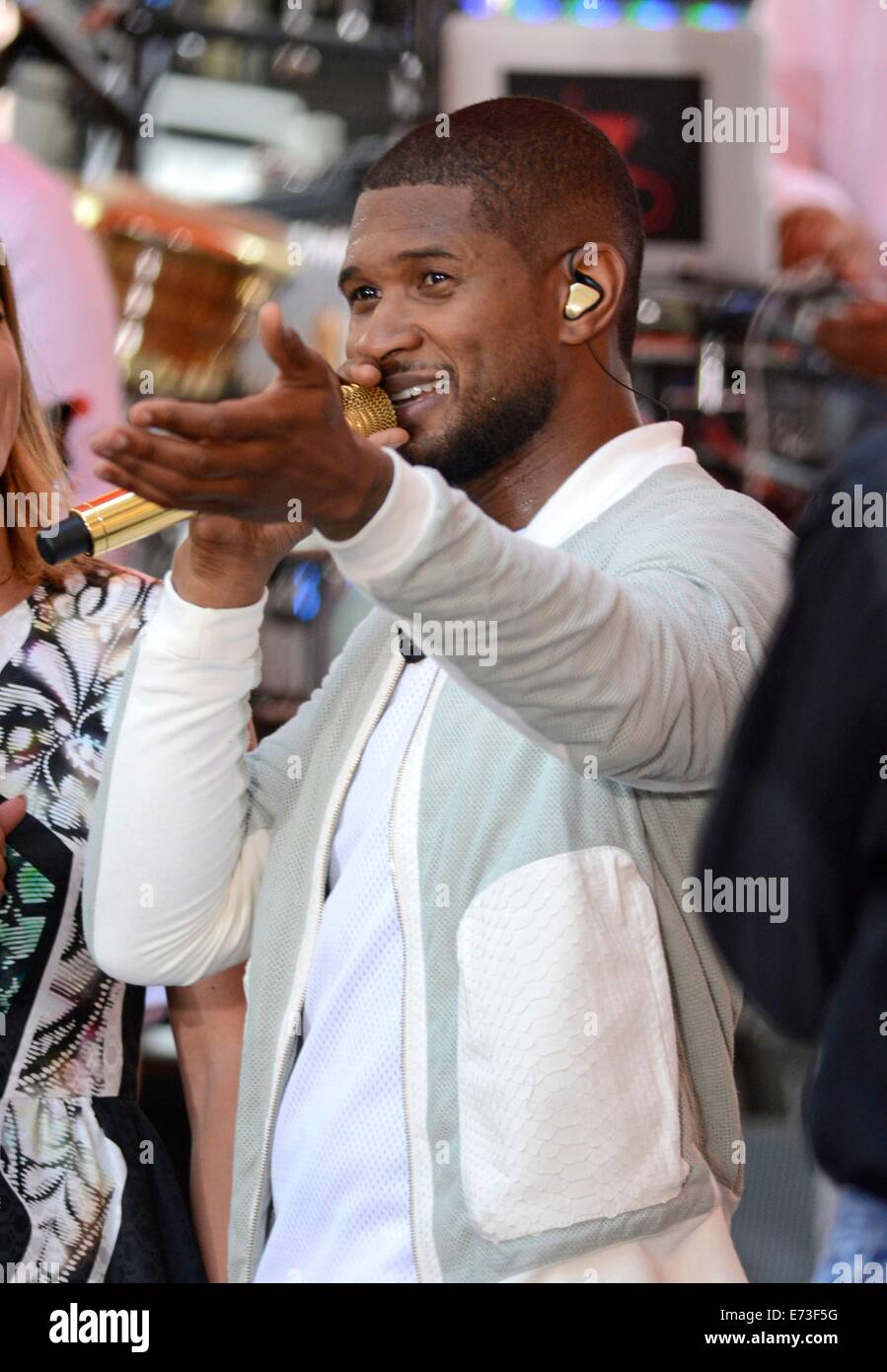 New York, NY, USA. 5th Sep, 2014. Usher on stage for NBC TODAY SHOW ...