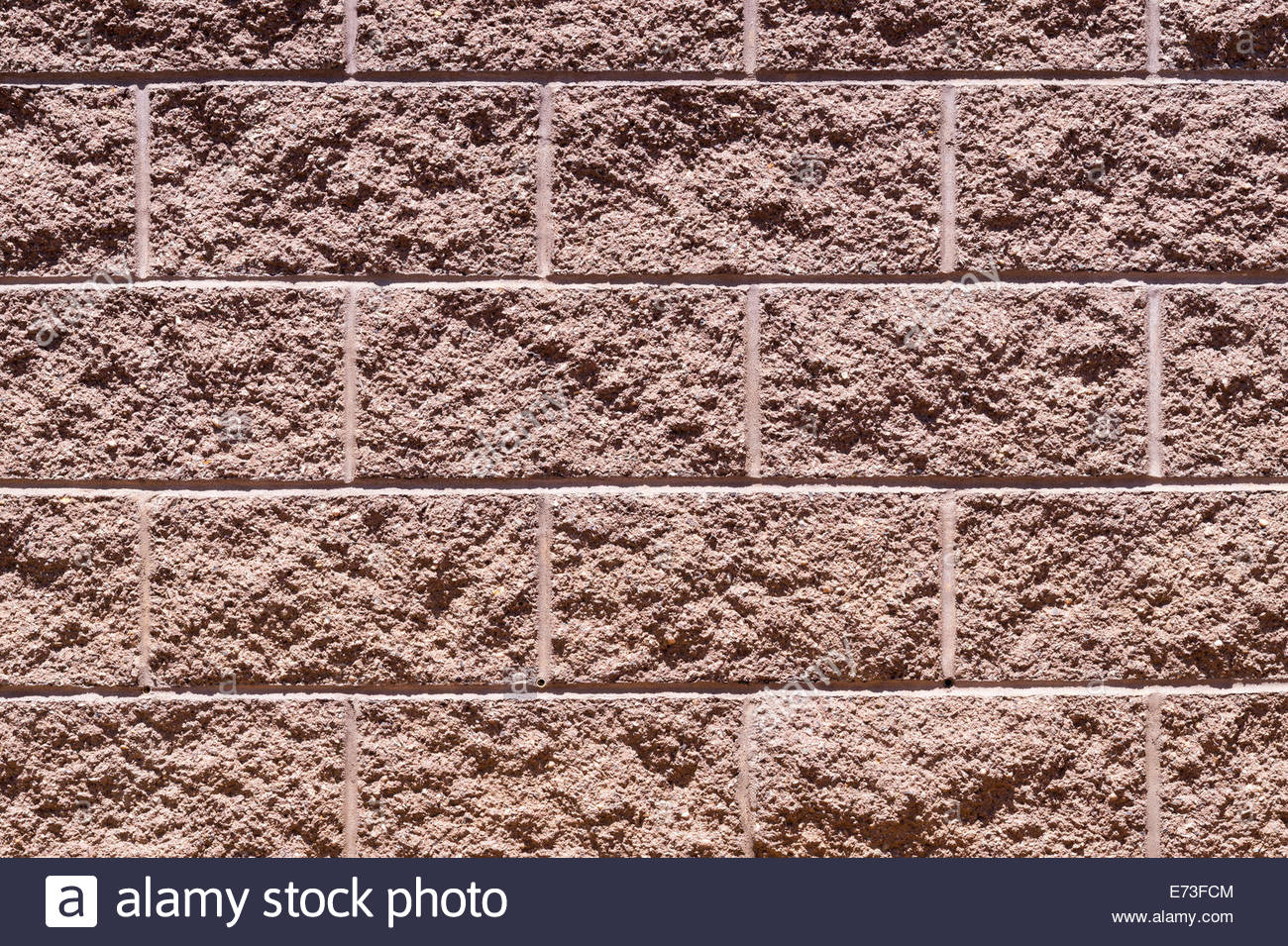 Red concrete block wall Stock Photo: 73222036 - Alamy