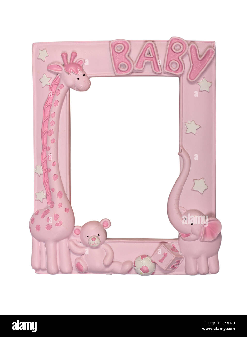 Art children's frame on a white background Stock Photo - Alamy