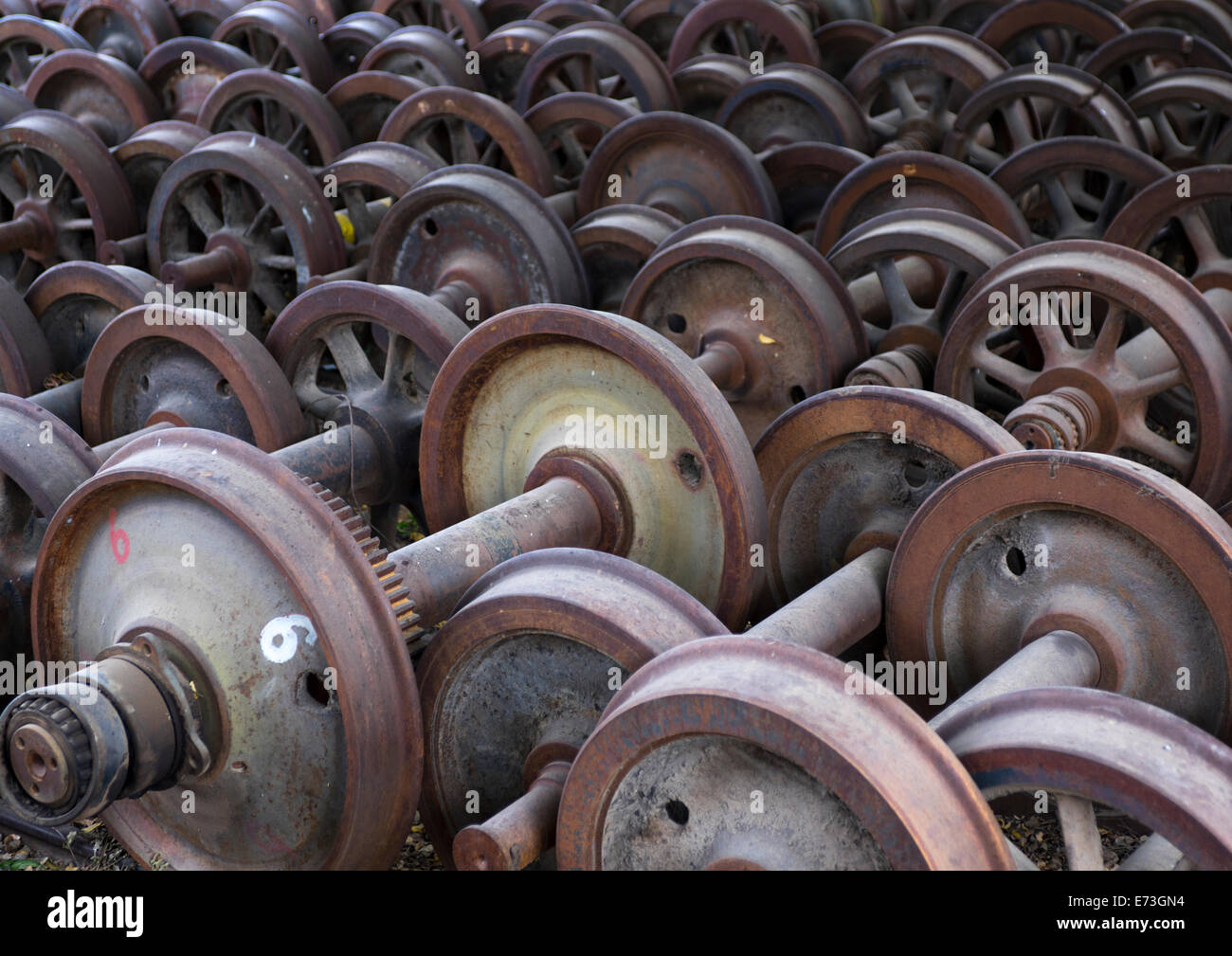 Train Axles At Dire Dawa Train Station, Ethiopia Stock Photo - Alamy