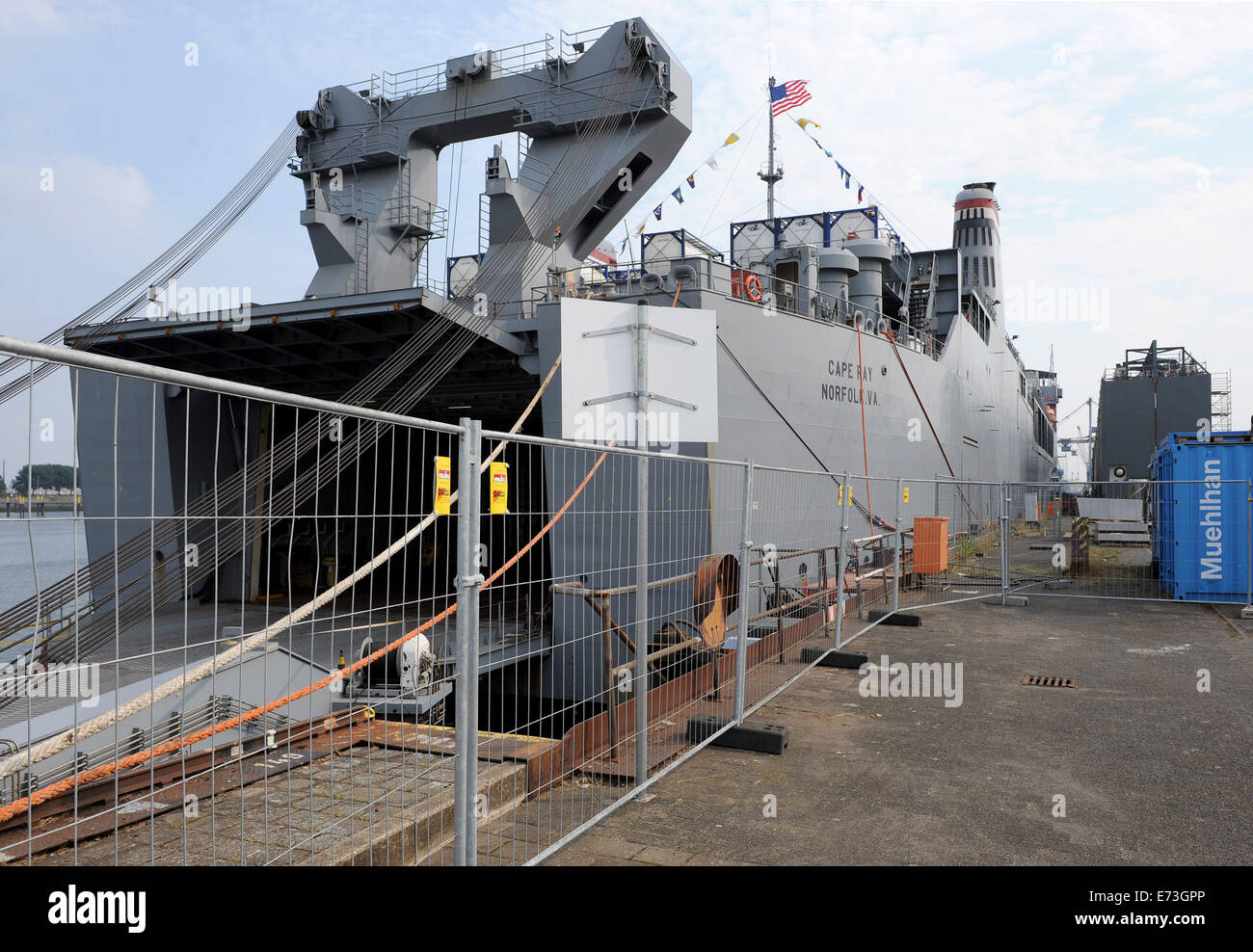 Neustaedter Hafen, Bremen, Germany. 5th Sep, 2014. The U.S. specialized ...
