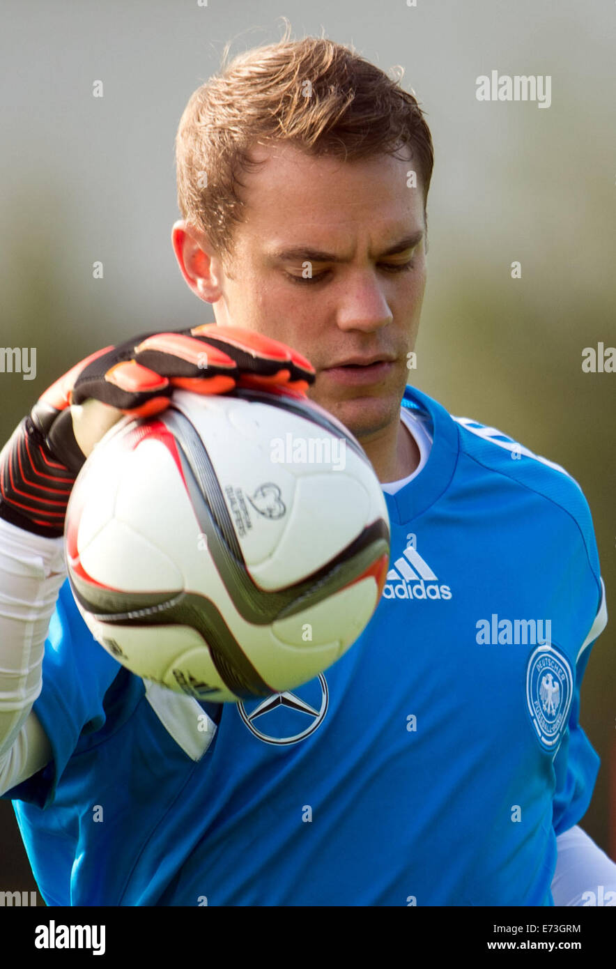 Kamen, Germany. 5th Sep, 2014. Germany's goalkeeper Manuel Neuer ...