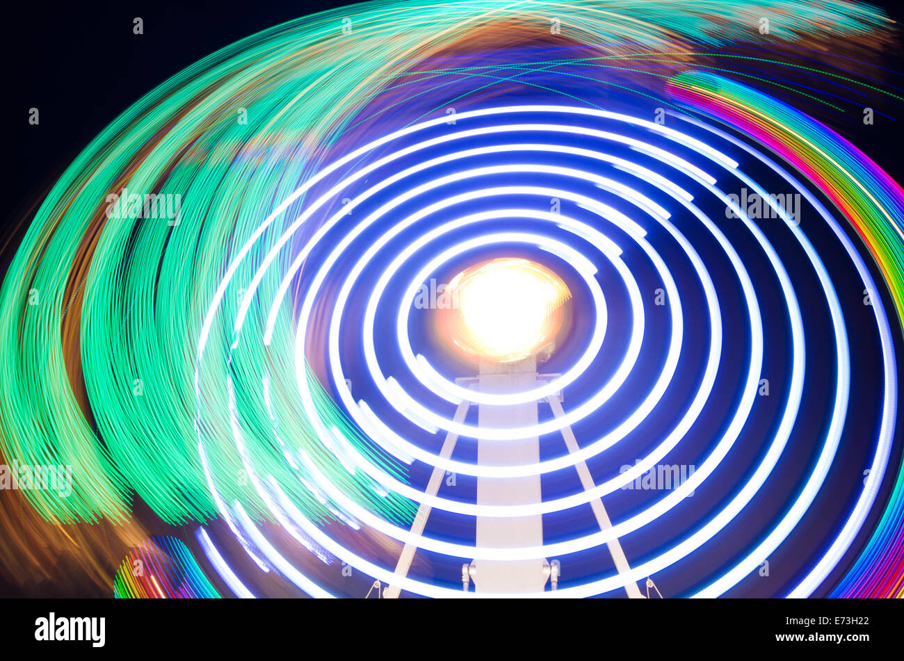 Abstract colorful light trails Stock Photo - Alamy