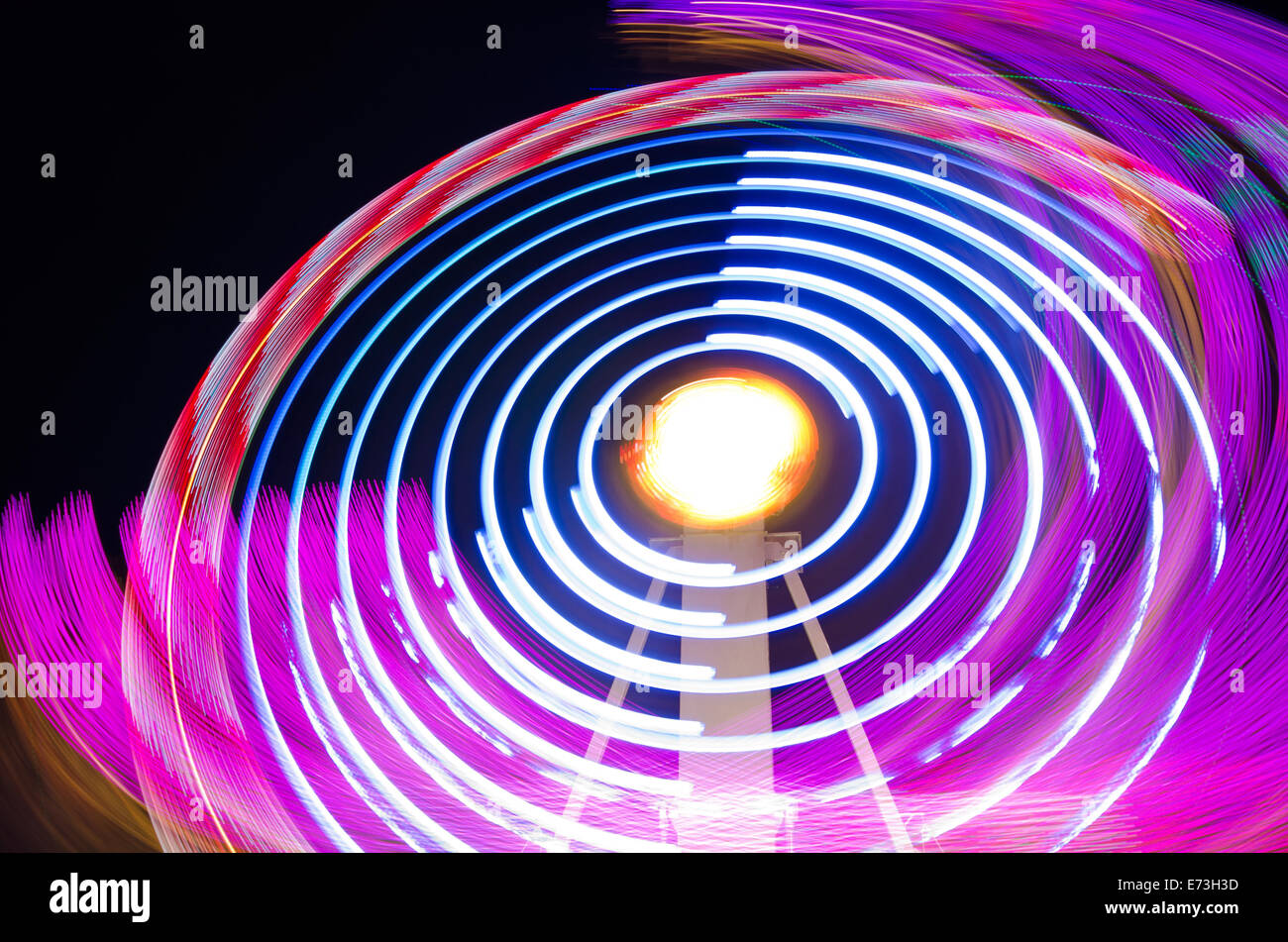 Amusement light trails hi-res stock photography and images - Alamy