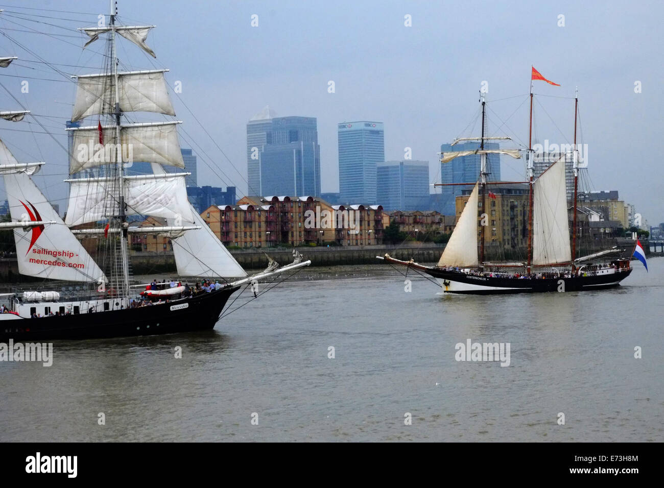 London, UK. 5th September, 2014. London's first Tall Ships regatta for ...