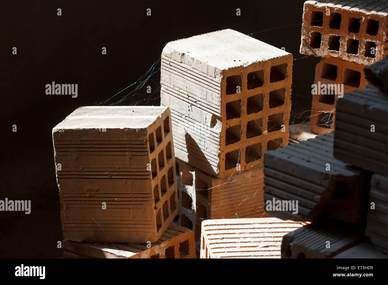 Several clay bricks Stock Photo - Alamy