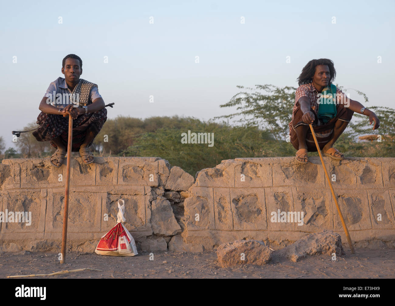 Afar Tribe Men, Afambo, Afar Regional State, Ethiopia Stock Photo - Alamy