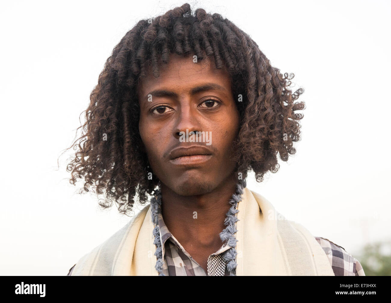 Afar tribe man curly hair hi-res stock photography and images - Alamy