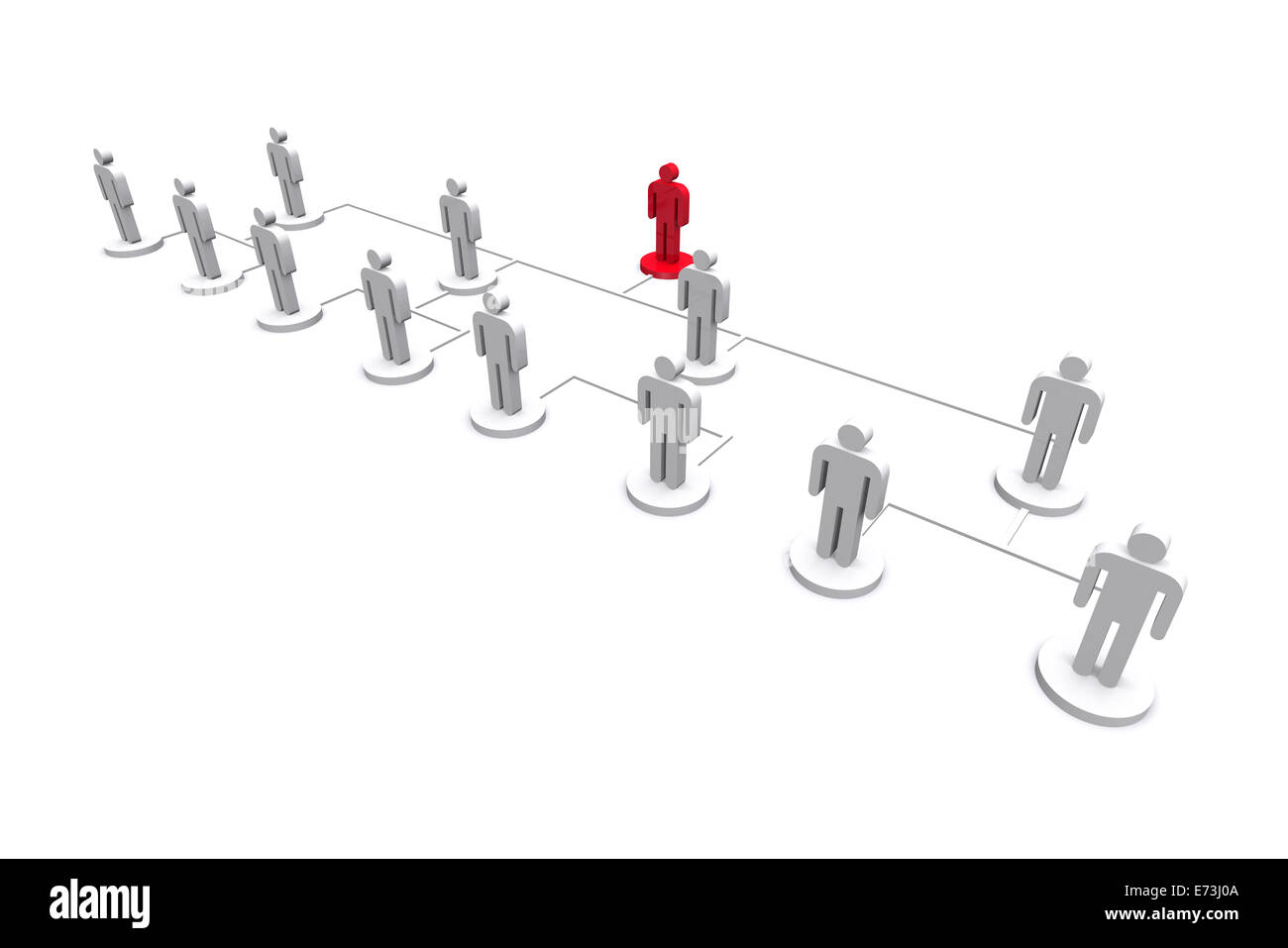 Business human social network on white background Stock Photo - Alamy
