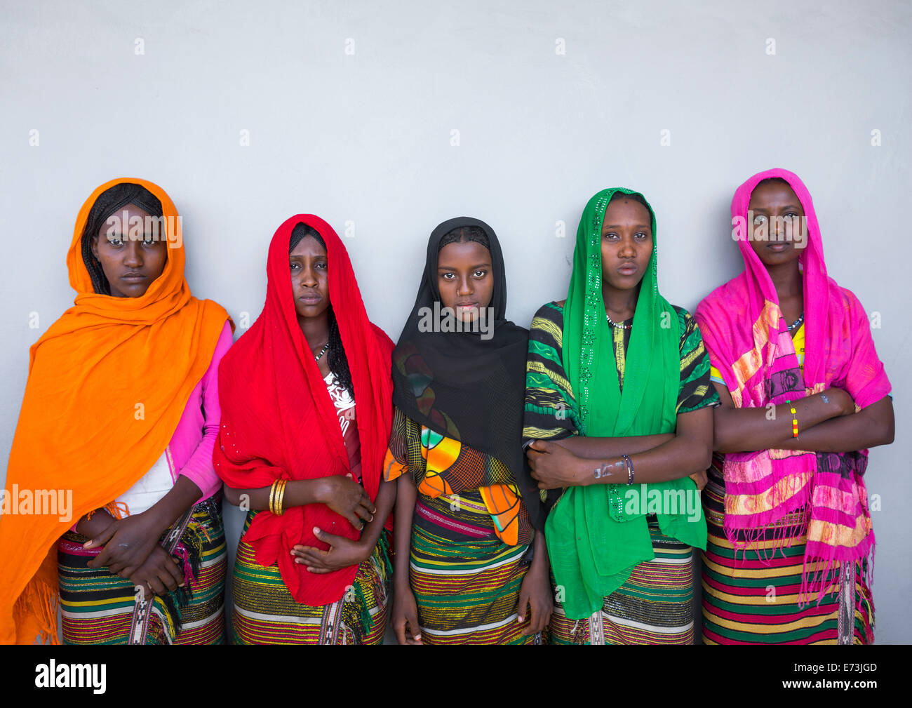 Afar Tribe Women, Afambo, Ethiopia Stock Photo - Alamy