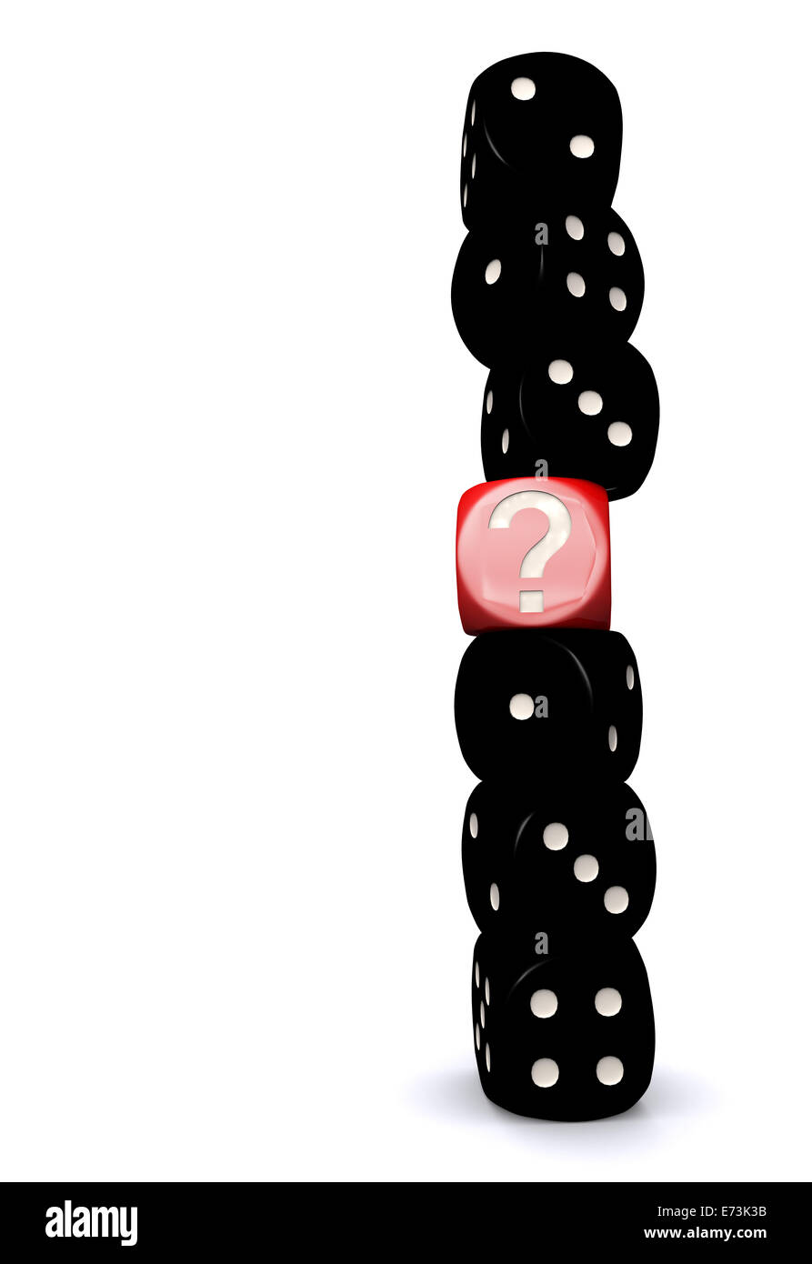 Dice question mark symbol isolated hi-res stock photography and images ...