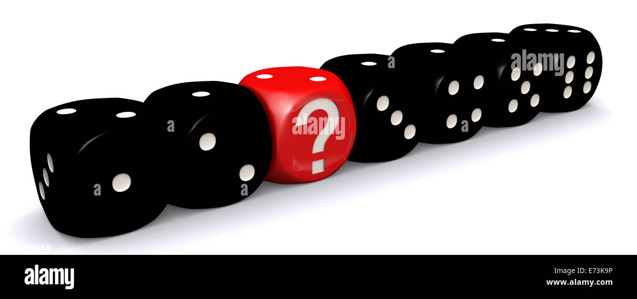 Dice question mark symbol isolated hi-res stock photography and images ...