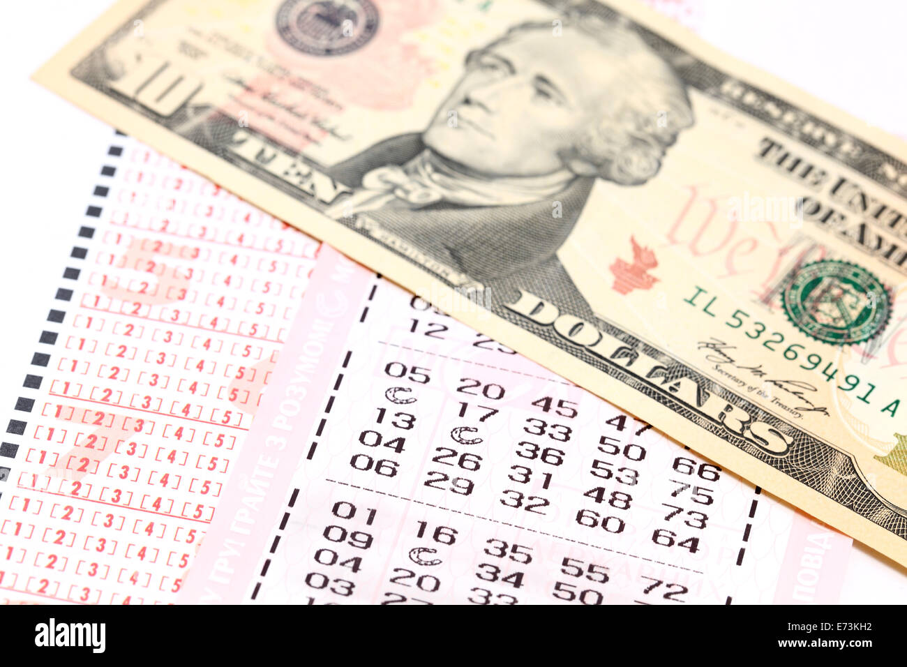 Lottery ticket money close hi-res stock photography and images - Alamy