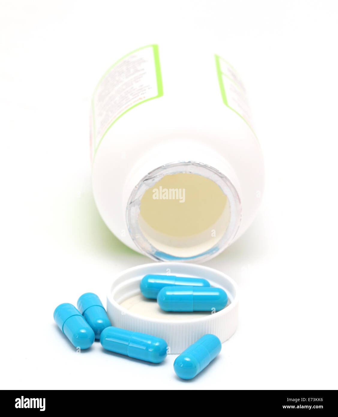 Blue and white capsule hi-res stock photography and images - Alamy