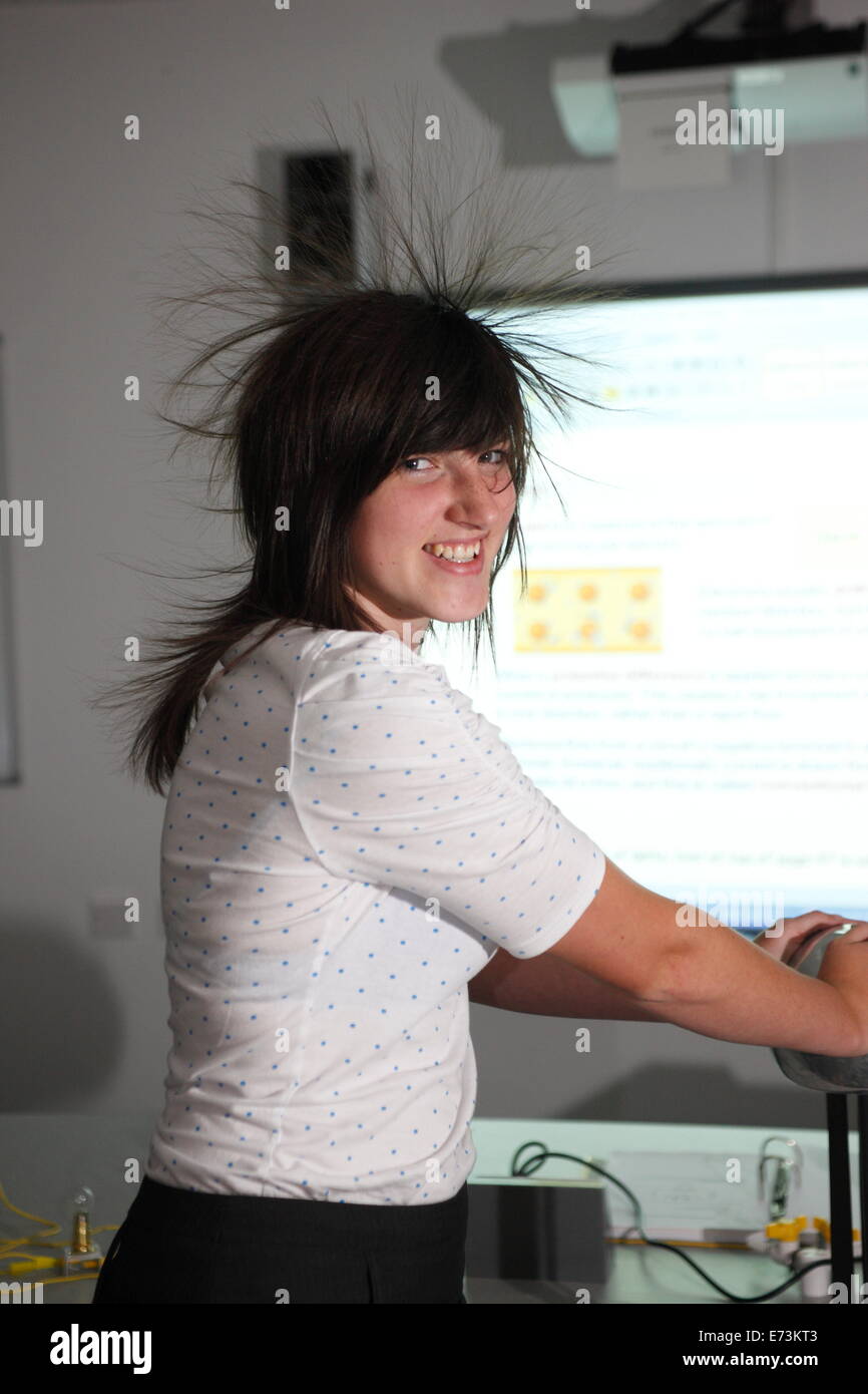 Hair raising static hi-res stock photography and images - Alamy